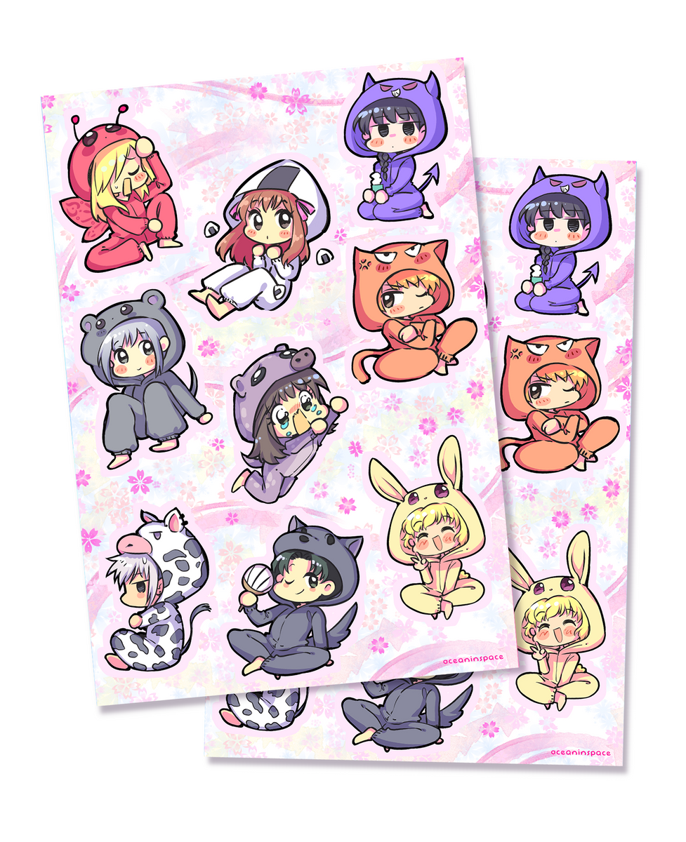 Fruits Basket Sticker Sheets (Set of 2) – Ocean In Space