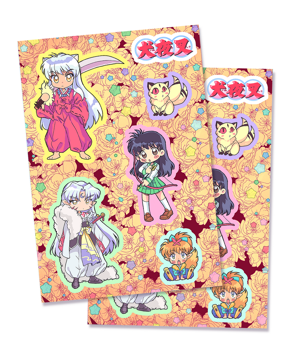 Inuyasha Sticker Sheets (Set of 2) – Ocean In Space