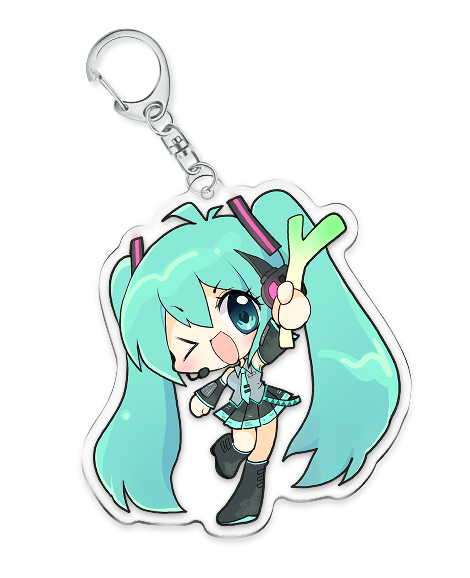 Hatsune Miku Acrylic Keychain – Ocean In Space