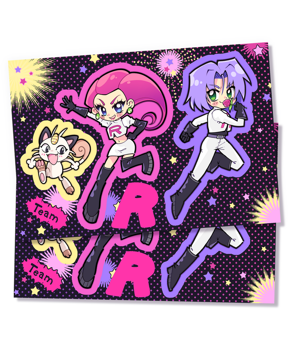 Team Rocket Sticker Sheets (Set of 2) – Ocean In Space