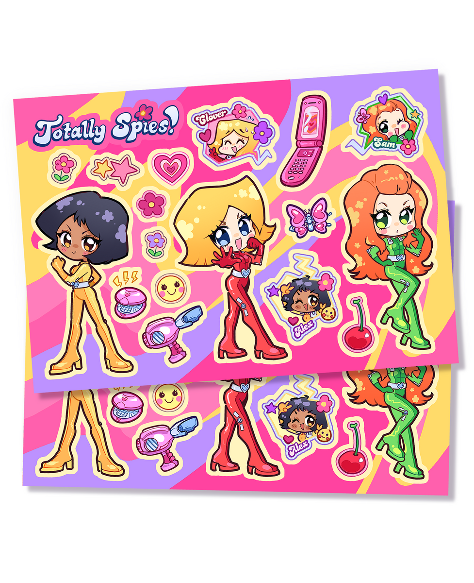Totally Spies! Sticker Sheets (Set of 2) – Ocean In Space
